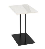 China Modern Design Smooth Surface Ceramic Side Table Resistant Scratches With Iron Base for sale