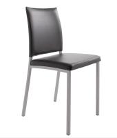 China Indoor Use Comfortable Stylish Leather Dining Chairs Resistant To Dirt for sale