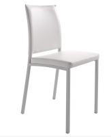 China Indoor Use Comfortable Stylish Leather Dining Chairs Resistant To Dirt for sale