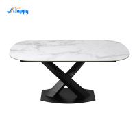 China 1700*900mm Modern Fixed type Ceramic Top Dining Table, Knock Down for sale