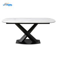 China 1700*900mm Modern Fixed type Ceramic Top Dining Table, Knock Down for sale