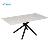 China 1800*900mm Modern Custom Fixed Ceramic top Dining Table, KD, for indoor usage for sale