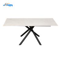 China 1800*900mm Modern Custom Fixed Ceramic top Dining Table, KD, for indoor usage for sale