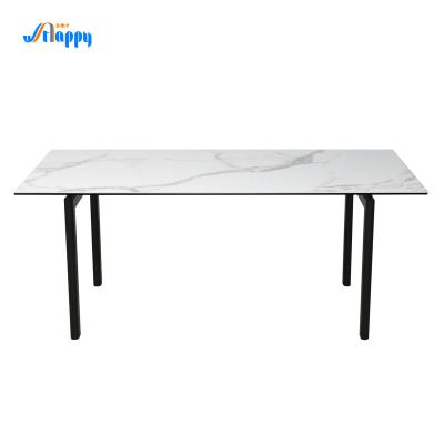 China 1800*850mm Modern custom Ceramic top Dining Table, knock-down, fixed type for sale