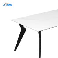 China 1800*900mm contemporary bespoke Ceramic top Dining Table, ready to assemble for sale