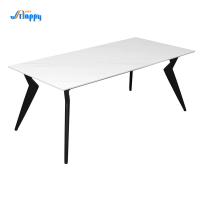 China 1800*900mm contemporary bespoke Ceramic top Dining Table, ready to assemble for sale