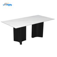 China 1800*900mm Contemporary Customized Ceramic Top Dining Table, Knock-Down,Indoor for sale