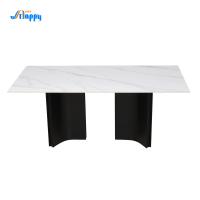 China 1800*900mm Contemporary Customized Ceramic Top Dining Table, Knock-Down,Indoor for sale