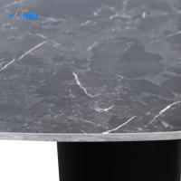 China 1750*850mm contemporary cut to size Ceramic top Dining Table, KD,metal base for sale
