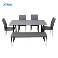 China 1800*850mm Knock-Down Solid Top Dining Table With Ceramic Top Dt-996-165 for sale