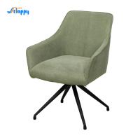 China Mid Century Green Leather Dining Chairs With Contemporary Style Dc-7522 for sale