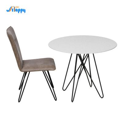 China Diameter 900mm Modern Customized Ceramic Kitchen Tables, Knock-Down, Indoor Type DT-1024 for sale