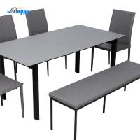 China 850mm Width Wear Resistant Rectangle Dining Room Table Modern Design DT-996-165 for sale