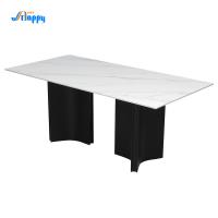 China Aluminum Frame 1800mm Length Ceramic Kitchen Table Easy To Maintain for sale