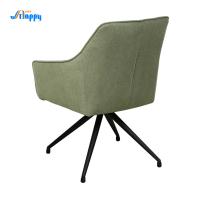China Modern Upholstered Leather Dining Room Chairs Armless With Metal Legs Dc-7522 for sale