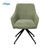 China Modern Upholstered Leather Dining Room Chairs Armless With Metal Legs Dc-7522 for sale