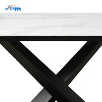 China 1700mm White Modern Rectangle Dining Table For Kitchen Use DT-1031 for sale