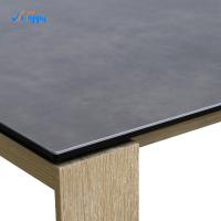 China 900mm Modern Ceramic Top Round Dining Table With Smooth Surface DT-1009-180 for sale