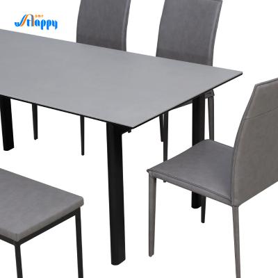China 1650mm Ceramic Rectangular Dining Table Long Lasting For Family Use DT-996-165 for sale