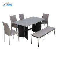 China Customizable 1650mm Black Ceramic Dining Table Easy Assemble DT-1020 for sale
