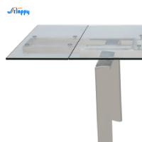 China 2000mm Length Rectangular Extendable Dining Table With Glass Top  DT-31120 for sale