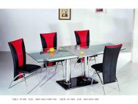 China 2m Modern Lifestyle Extendable Dining Table DT-809 Wear Resistant With Iron Frame for sale