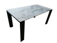 China 1500mm Customized Size Ceramic Top Dining Room Table Stain Resistant KD Furniture DT-999 for sale