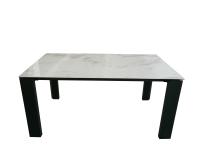 China 1500mm Customized Size Ceramic Top Dining Room Table Stain Resistant KD Furniture DT-999 for sale
