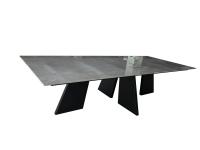 China 3000mm Contemporary Ceramic Top Dining Table DT-1029 Customized Knock Down Furniture for sale