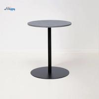 China Ceramic Top Round End Table No Shaking with Metal Base For Dining Room CE-512 for sale