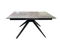 China Amazing Grey Ceramic Extendable Dining Table Euro Style DT-1032 1350mm(+350)*800*720mm Length for sale