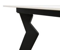 China DT-1007 Modern Ceramic Top Dining Table For Homes And Offices Custom Sizes In White/Grey for sale
