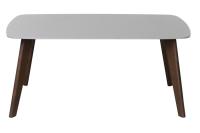 China DT-1025 Modern Ceramic Top and Wooden Leg Kitchen Table Knock-Down Fixed Type 1600*850mm Brown for Home for sale