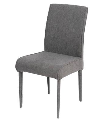 China Modern Fabric Dining Chair with Iron Frame and Powder Coated Finish for sale