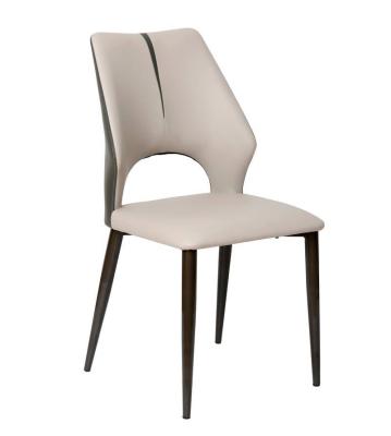 China Modern PU Leather Dining Chair with Iron Frame for sale