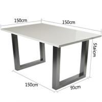 China 150cm X 90cm Ceramic Top Dining Table Heat Resistance Up To 300°C Straight Edge Style Suitable for Restaurants and Cafes for sale