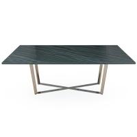 China Design Service Ceramic Top Dining Table Varies Size Contemporary Durable Surface Perfect Dining Room Furniture Commercial for sale