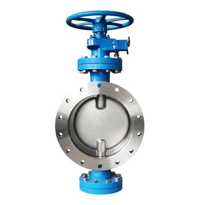 China Stainless Steel Eccentric Butterfly Valve DN100 DN4000 Bi-dreictional Bubble Tight Guaranteed for Various Applications for sale