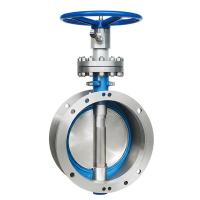 China Ball Structure Double Eccentric Butterfly Valve for Bi-dreictional Bubble Tight Performance for sale