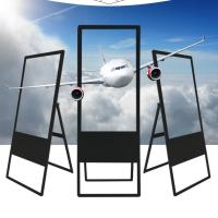 China 49 Inch Smart Rotatable Digital Signage All In One Mobile Touch 1920 X 1080 for sale