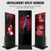 China Single Double Sided Floor Standing Touch Screen Kiosk 350cd/M2 1920 X 1080 for sale