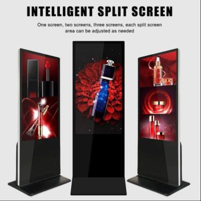 China Single Double Sided Floor Standing Touch Screen Kiosk 350cd/M2 1920 X 1080 for sale