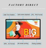 China WiFi Ethernet Wall Mounted Digital Signage 43 Inch Android HD Intelligent 16:9 for sale
