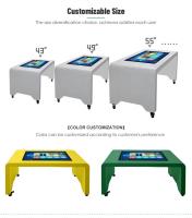 China Smart Interactive Touch Screen Coffee Table with 1080P IPS HD Display for sale