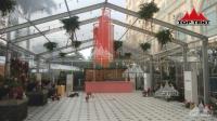 China 12m A Frame Party Tent Wedding Marquee Tent For 300 Guests With Clear Roof And Walls for sale