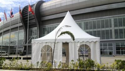 China Weatherproof Outdoor Aluminum Pagoda Party Tent With 10 Year Frame Warranty OEM for sale