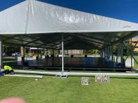 China Large Industrial Tent Warehouse Storage Tent With Waterproof PVC Covers for sale