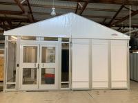 China OEM ODM Industrial Storage Tent With High Clearance Eaves For Storing Oversized Machinery for sale