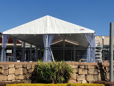 China 8x15m Clear Span A Frame Outdoor Party Marquee Tent With Rain Gutters for sale