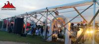 China A Frame Clear Top Marquee 200 People Outdoor Event Marquee With Stages for sale